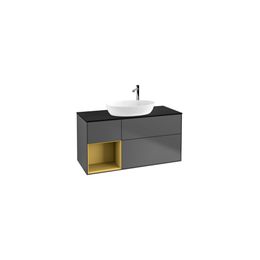 Villeroy & Boch V&B Waschtischunterschrank Wandbeleuchtung Finion 120cm, Pl b m, Reg gol m Lac, Anthrac. m ; Villeroy & Boch (G942HFGK)