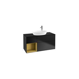 Villeroy & Boch V&B Waschtischunterschrank Wandbeleuchtung Finion 120cm, Pl b m, Reg gol m Lac, bla m Lac ; Villeroy & Boch (G942HFPD)