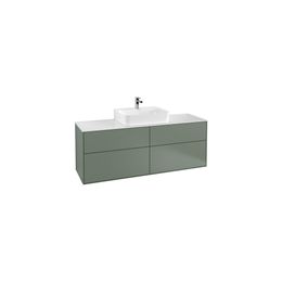 Villeroy & Boch V&B Waschtischunterschrank Finion 160x60,3cm, Abd.-Pl. wh. m, Oli. m Lac ; Villeroy & Boch (F19100GM)