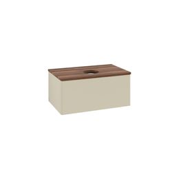 Villeroy & Boch V&B Waschtischunterschrank ohne Frontstruktur -Beleuchtung Antao 80x36x50cm, WBP w. wal, si Gr m Lac ; Villeroy & Boch (L30012HJ)