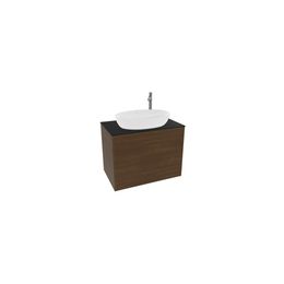 Villeroy & Boch V&B Waschtischunterschrank Finion 80x60,3cm, Abd.-Pl. bla m, Walnut veneer ; Villeroy & Boch (F87200GN)