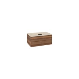 Villeroy & Boch V&B Waschtischunterschrank ohne Frontstruktur Antao 80x36x50cm, WBP-farbe botti., w. walnut ; Villeroy & Boch (K19013HM)