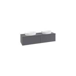 Villeroy & Boch V&B Waschtischunterschrank mit Frontstruktur Antao 160x36x50cm, WBP Lac, Anthrac. m Lac ; Villeroy & Boch (K39110GK)