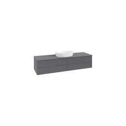 Villeroy & Boch V&B Waschtischunterschrank ohne Frontstruktur Antao 160x50cm, WBP-farbe Lac, Anthrac. m Lac ; Villeroy & Boch (K25010GK)