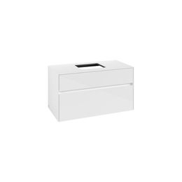 Villeroy & Boch V&B Waschtischunterschrank Collaro 100x54,8x50cm, WT mi, LED 7,3 W, glo wh. ; Villeroy & Boch (C125B0DH)