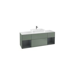 Villeroy & Boch V&B Waschtischunterschrank Finion 160x60, Pl w m, Reg md m Lac, Oli. m Lac ; Villeroy & Boch (F451HGGM)