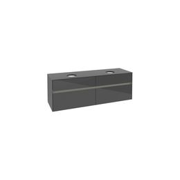 Villeroy & Boch V&B Waschtischunterschrank Collaro 160x54,8x50cm, f 2 WT, m LED, glo Gr ; Villeroy & Boch (C052B0FP)