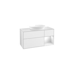 Villeroy & Boch V&B Waschtischunterschrank Finion 120cm, Pl w m, Rg g wh. Lac, glo wh. Lac ; Villeroy & Boch (FA71GFGF)