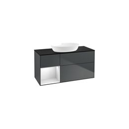 Villeroy & Boch V&B Waschtischunterschrank Finion 120cm, Pl b m, Rg w m Lac, md bl. m Lac ; Villeroy & Boch (FA62MTHG)
