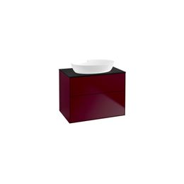 Villeroy & Boch V&B Waschtischunterschrank Wandbeleuchtung Finion 80x60,3cm, Abd.-Pl. bla matt, Peony Matt ; Villeroy & Boch (G99200HB)