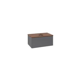 Villeroy & Boch V&B Waschtischunterschrank ohne Frontstruktur Antao 80x36x50cm, HL, WBP w wa, Anthrac. m Lac ; Villeroy & Boch (K30052GK)