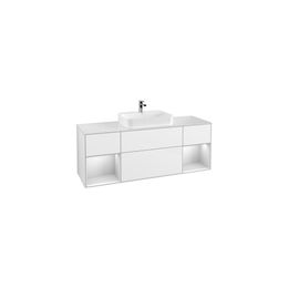 Villeroy & Boch V&B Waschtischunterschrank Wandbeleuchtung Finion 160cm, Pl w m, Rg wh. m Lac, glo wh. Lac ; Villeroy & Boch (G451MTGF)