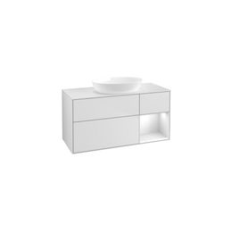Villeroy & Boch V&B Waschtischunterschrank Finion 120cm, Pl w m, Rg glo wh. Lac, wh. m Lac ; Villeroy & Boch (FA71GFMT)