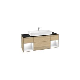 Villeroy & Boch V&B Waschtischunterschrank Wandbeleuchtung Finion 160cm, Pl bla m, Reg glo wh. Lac, Oa ven ; Villeroy & Boch (G212GFPC)