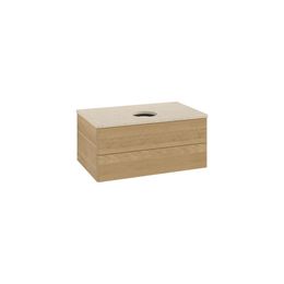 Villeroy & Boch V&B Waschtischunterschrank ohne Frontstruktur -Beleuchtung Antao 80x36x50cm, WBP-farbe botti., honey oak ; Villeroy & Boch (L19013HN)
