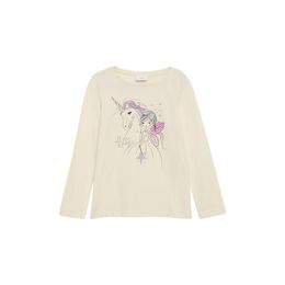 s.Oliver Shirt Mädchen Größe 104/110 creme / hellpink / schwarz / silber
