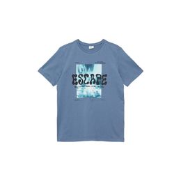 s.Oliver Shirt Jungen Größe 146/152 royalblau / cyanblau / hellblau / schwarz