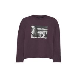 s.Oliver Shirt Mädchen Größe 170/176 dunkelgrau / aubergine / schwarz / offwhite