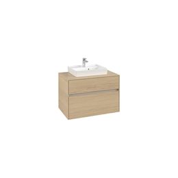 Villeroy & Boch V&B Waschtischunterschrank Collaro 80x54,8x50cm, WT mittig, nordic oak ; Villeroy & Boch (C06900VJ)