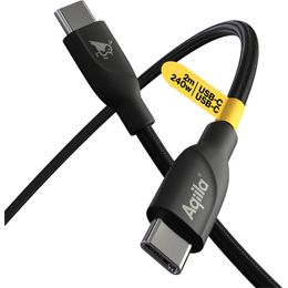 Aqiila Cablebird CB12 Ladekabel / Sync-Kabel USB-C zu USB-C / 240 W / 2 Meter - Kabel & Verbinder