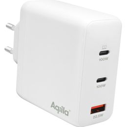 Aqiila Chargebird W4 Steckerlader 120W 2x USB-C 1x USB-A - 12 / 24 V Adapter & Kupplung