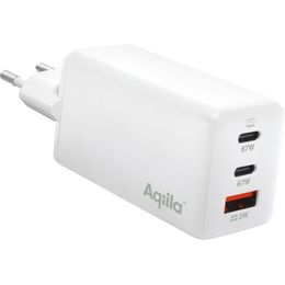Aqiila Chargebird W3 Steckerlader 65W 2x USB-C 1x USB-A - 12 / 24 V Adapter & Kupplung