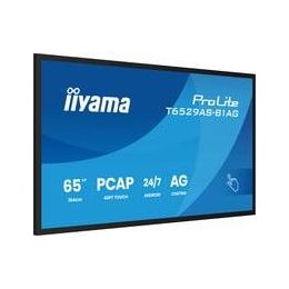 iiyama ProLite T6529AS-B1AG, LED-Monitor 164 cm (64.5 Zoll), schwarz (matt), UltraHD/4K, VA, Touchscreen, Android, USB-C