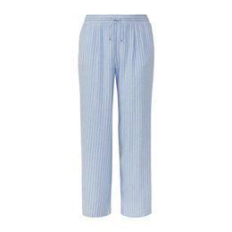 s.Oliver Hose Damen Größe 52 hellblau / weiß