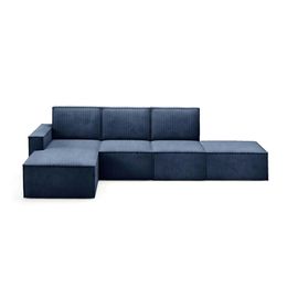 Ecksofa mit Pouf Orto blau Ma&szlig;e (cm): B: 329 H: 93 Sofas > Sofas nach Material > Stoffsofas &raquo; Sofa DE