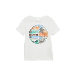 s.Oliver Shirt Jungen Größe 128/134 türkis / himmelblau / orange / weiß