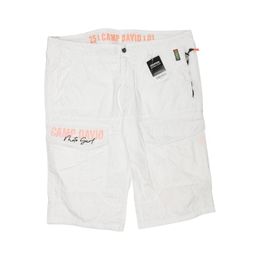 CAMP DAVID Shorts Herren Gr&ouml;&szlig;e 35/36 Second Hand wei&szlig;