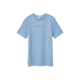 s.Oliver Shirt Jungen Größe 134/140 himmelblau / schwarz