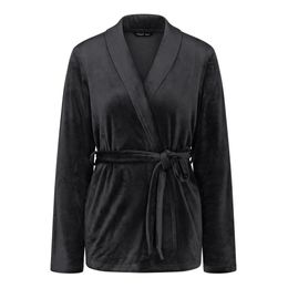 Triumph Morgenmantel ' Sensual Velour Robe Top ' Damen Gr&ouml;&szlig;e L schwarz