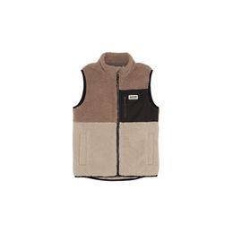 Color Kids Pl&uuml;schweste ' COFleece Vest ' Jungen Gr&ouml;&szlig;e 122 braun