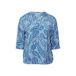 s.Oliver Bluse Damen Größe 7XL royalblau / himmelblau / weiß