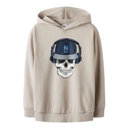 name it Sweatshirt Jungen Gr&ouml;&szlig;e 146/152 beige / blau / wei&szlig;