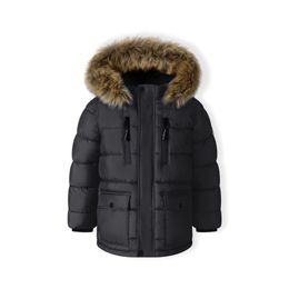 MINOTI Winterjacke Jungen Gr&ouml;&szlig;e 116/122 schwarz