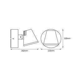 Osram LED-Au&szlig;enwandlampe ENDURA STYLE MIDI, dunkelgrau, IP44