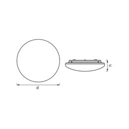 Osram LED-Sensor-Deckenleuchte ORBIS IP44, Ø 40 cm, weiß