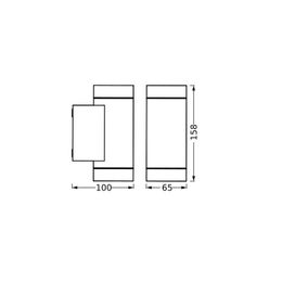 Osram Außenwandleuchte ENDURA CLASSIC ITYS, dunkelgrau IP65
