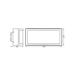 Osram Au&szlig;enwandlampe ENDURA CLASSIC CUADRA, dunkelgrau, IP65