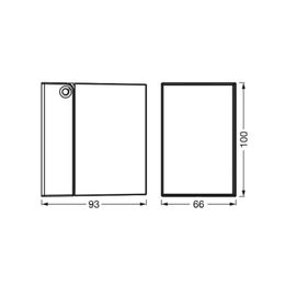 Osram Au&szlig;enwandlampe ENDURA CLASSIC CUBE, silber Metall IP44
