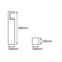 Osram LED-Wegeleuchte ENDURA STYLE PYRAMID, Edelstahl, IP44