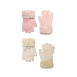 MINOTI Handschuhe M&auml;dchen Gr&ouml;&szlig;e XXXS pastellgelb / pink