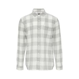 Qs Button Up Shirt male Grey, White size 2XL