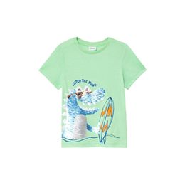 s.Oliver Shirt Jungen Größe 92/98 grün / mischfarben