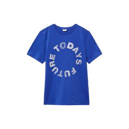 s.Oliver T-Shirt Jungen Größe 134/140 royalblau / silber