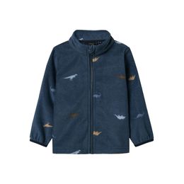 name it Fleecejacke 'NMNSPEKTRA' Jungen Größe 92 sand / dunkelblau / braun / weiß