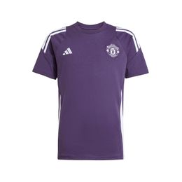 adidas Performance Sportshirt 'MUFC' Jungen Größe 140 dunkellila / weiß