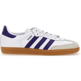 Adidas Low-Top Sneaker - Samba Og W Cloud White / Energy Ink / Off White - Gr. US_12 - in Weiß - für Damen
